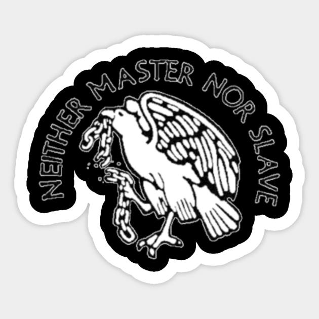 Neither Master Nor Slave Chain Sticker Teepublic